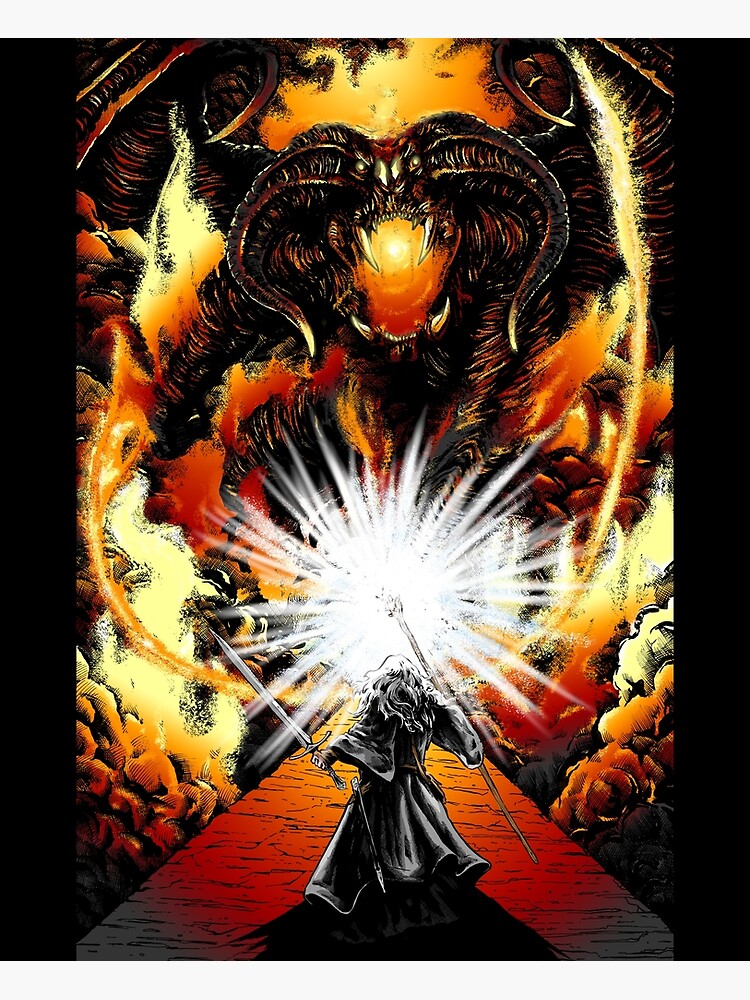 "You shall not pass ! Gandalf balrog lotr lord of the rings grey moria ...
