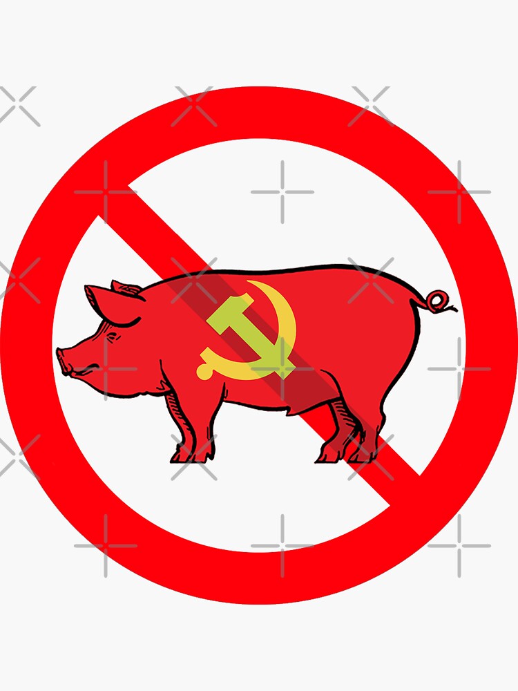 "CCP Pig" Sticker for Sale by HHQRHH | Redbubble