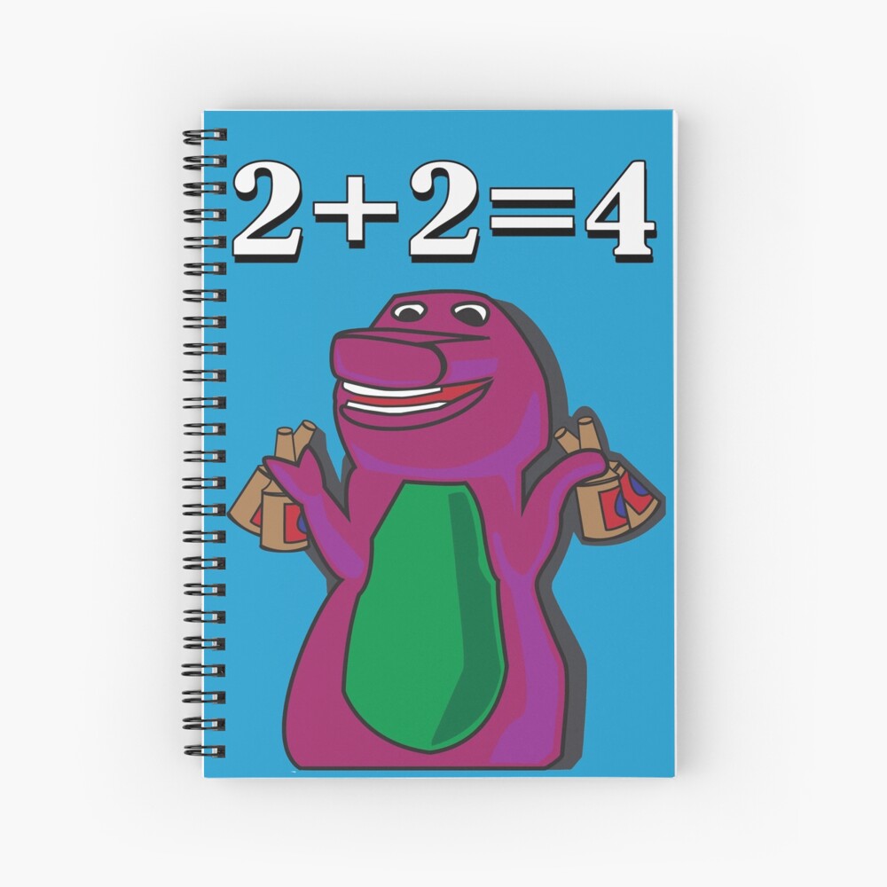 "barney the drunk" Spiral Notebook by fundamental | Redbubble