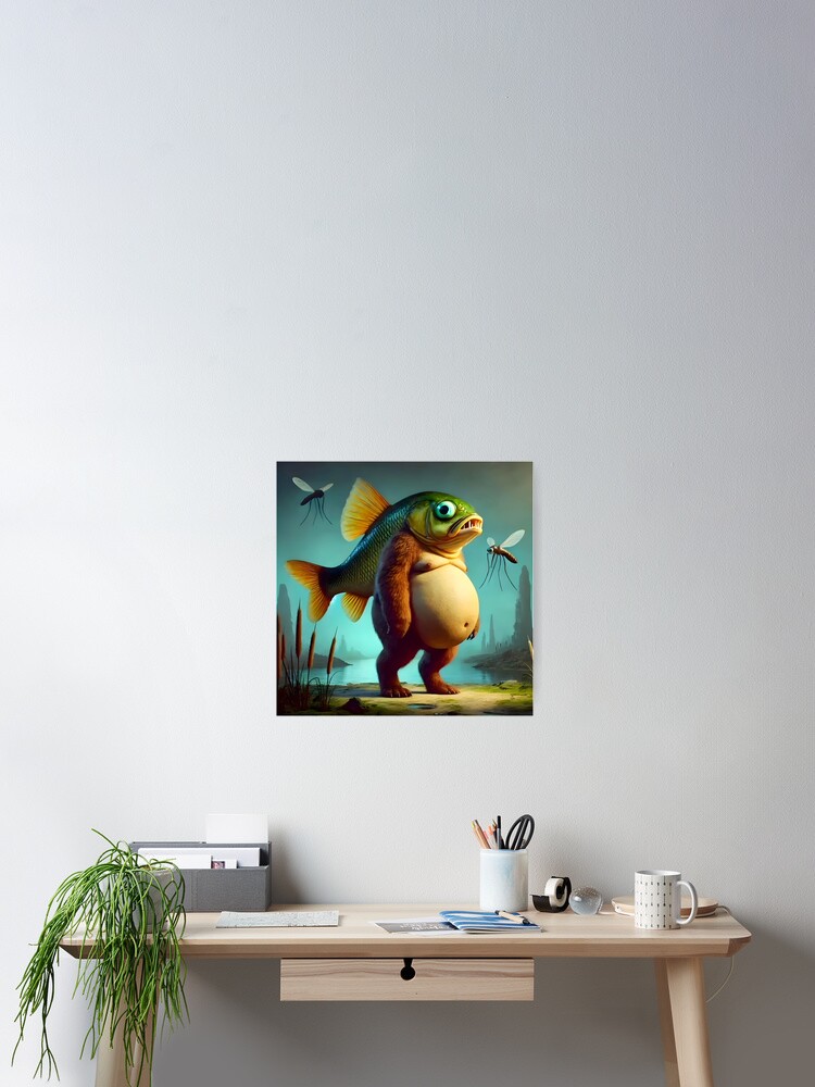 "Trippi Troppi Realistic Fish Bear – Brainrot Meme" Poster for Sale by ...