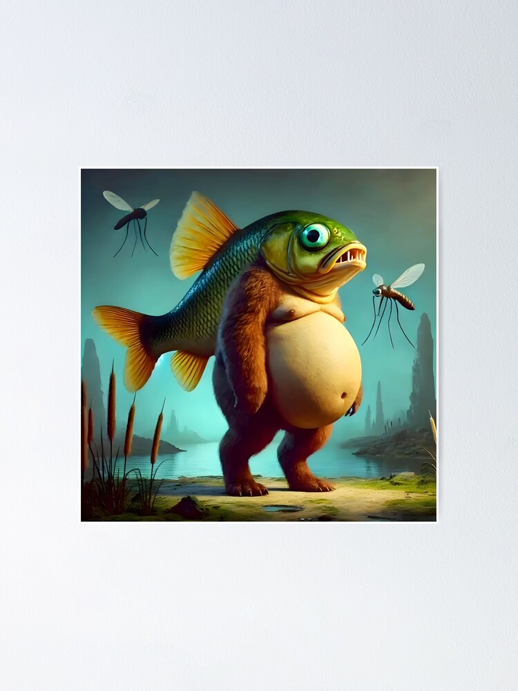 "Trippi Troppi Realistic Fish Bear – Brainrot Meme" Poster for Sale by ...