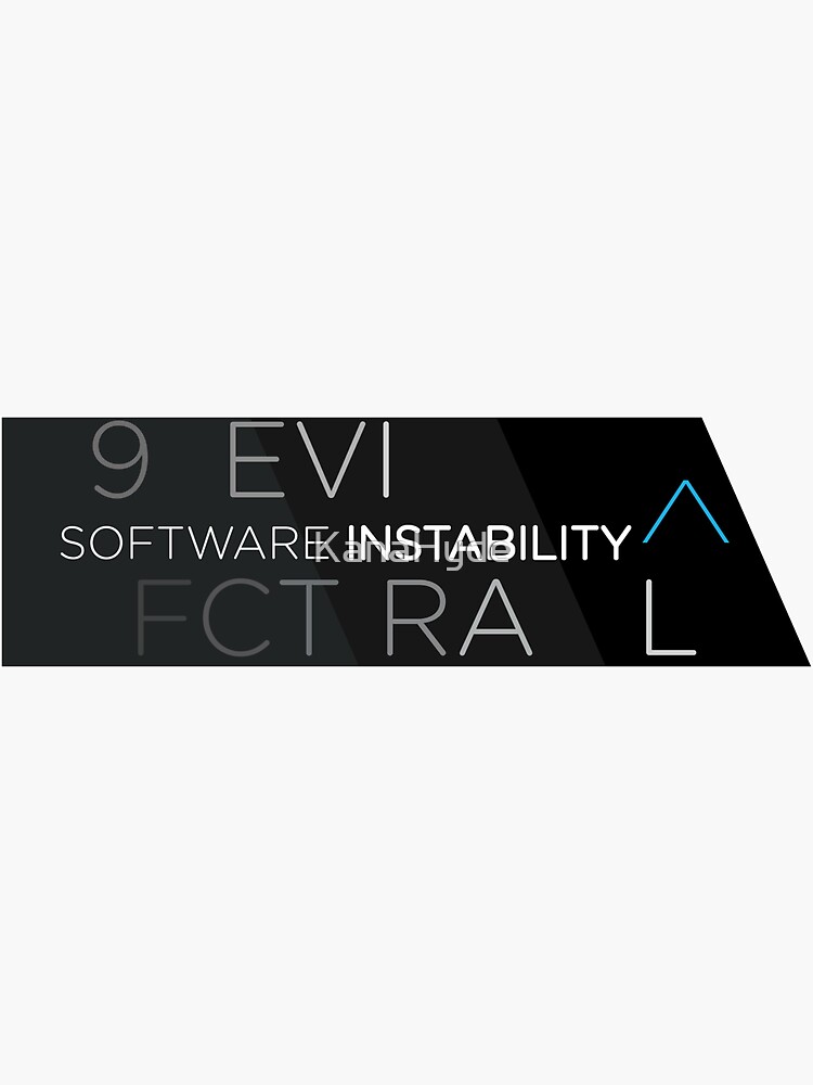 "Software Instability ^" Sticker for Sale by KanaHyde | Redbubble