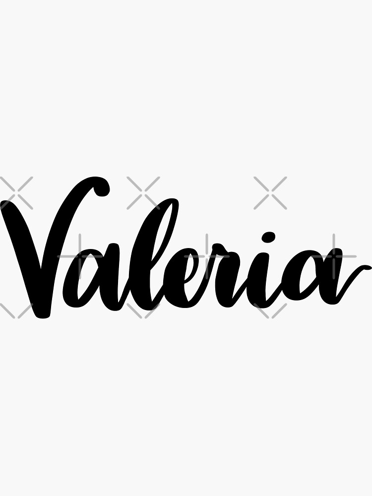 Pegatina «Valeria» de ellietography | Redbubble