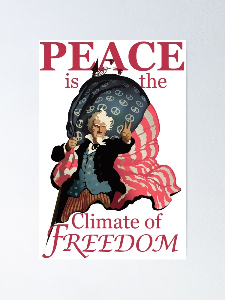 "Uncle Sam for Peace" Poster by JohnZDesigns | Redbubble