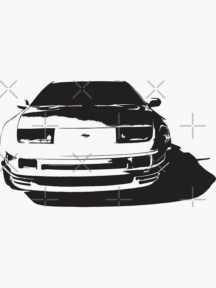 "Nissan 300zx Fairlady Z Z32 Front End Illustration" Sticker for Sale ...