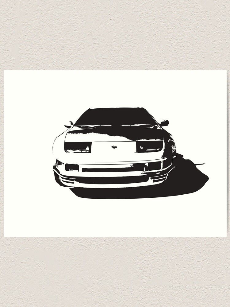 "Nissan 300zx Fairlady Z Z32 Front End Illustration" Art Print for Sale ...