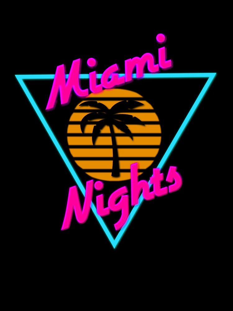 "Miami Nights Neon" Sticker for Sale by Immortus | Redbubble