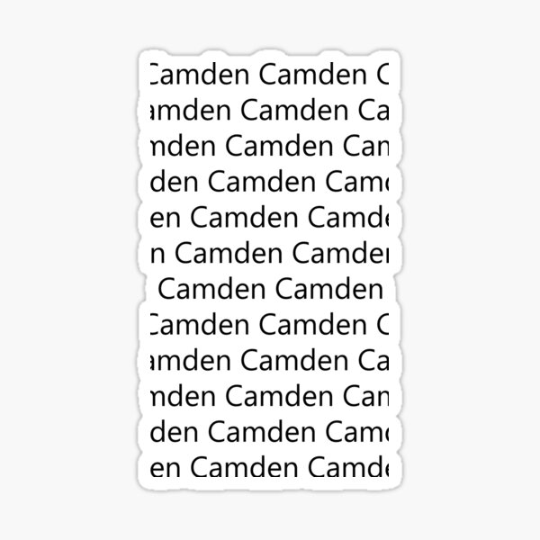 "Camden" Sticker by Shalomjoy | Redbubble