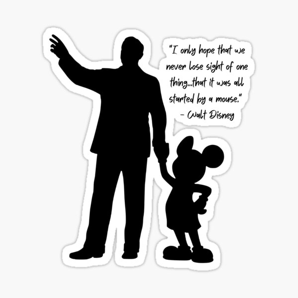 "Walt Disney Quote" Sticker for Sale by aidenzoc | Redbubble