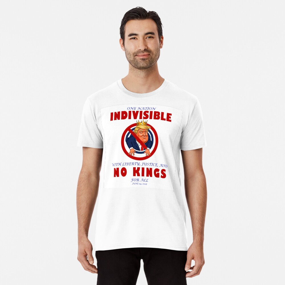 "One Nation Indivisible No Kings Trump Protest Flair" Poster for Sale ...