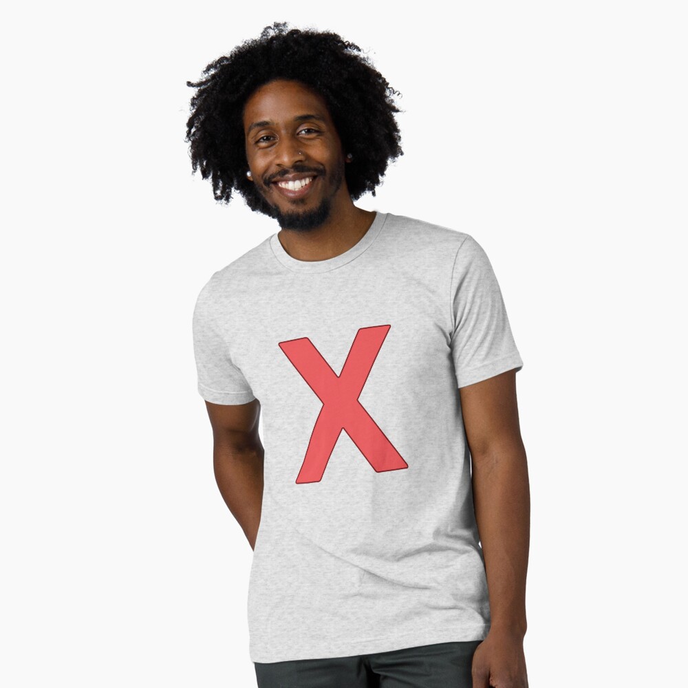 "letter x red" Sticker for Sale by ZiphGames | Redbubble