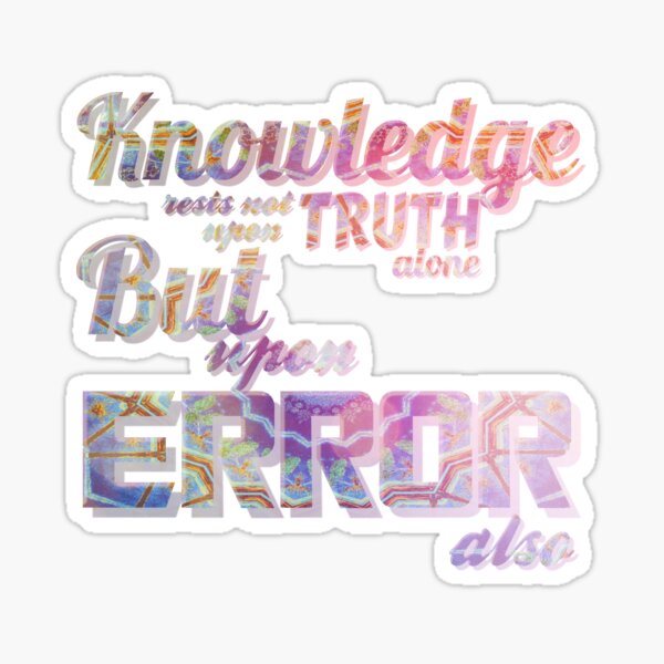 "Knowledge" Sticker for Sale by IschemicNeuron | Redbubble