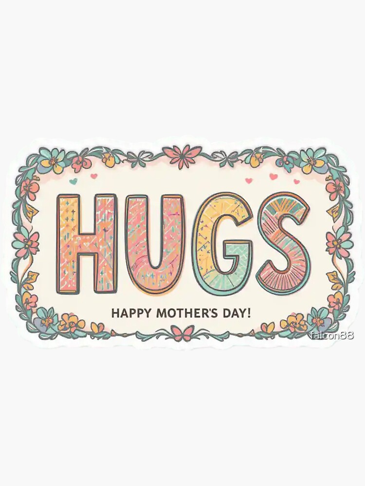 "HUGS Aestetic, Trendy,Reloaded, Viral Drop 2025" Sticker for Sale by ...