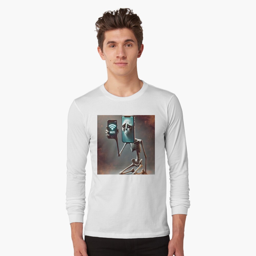 "Wifi Skeleton – Italian Brainrot Meme Character" Sticker for Sale by ...