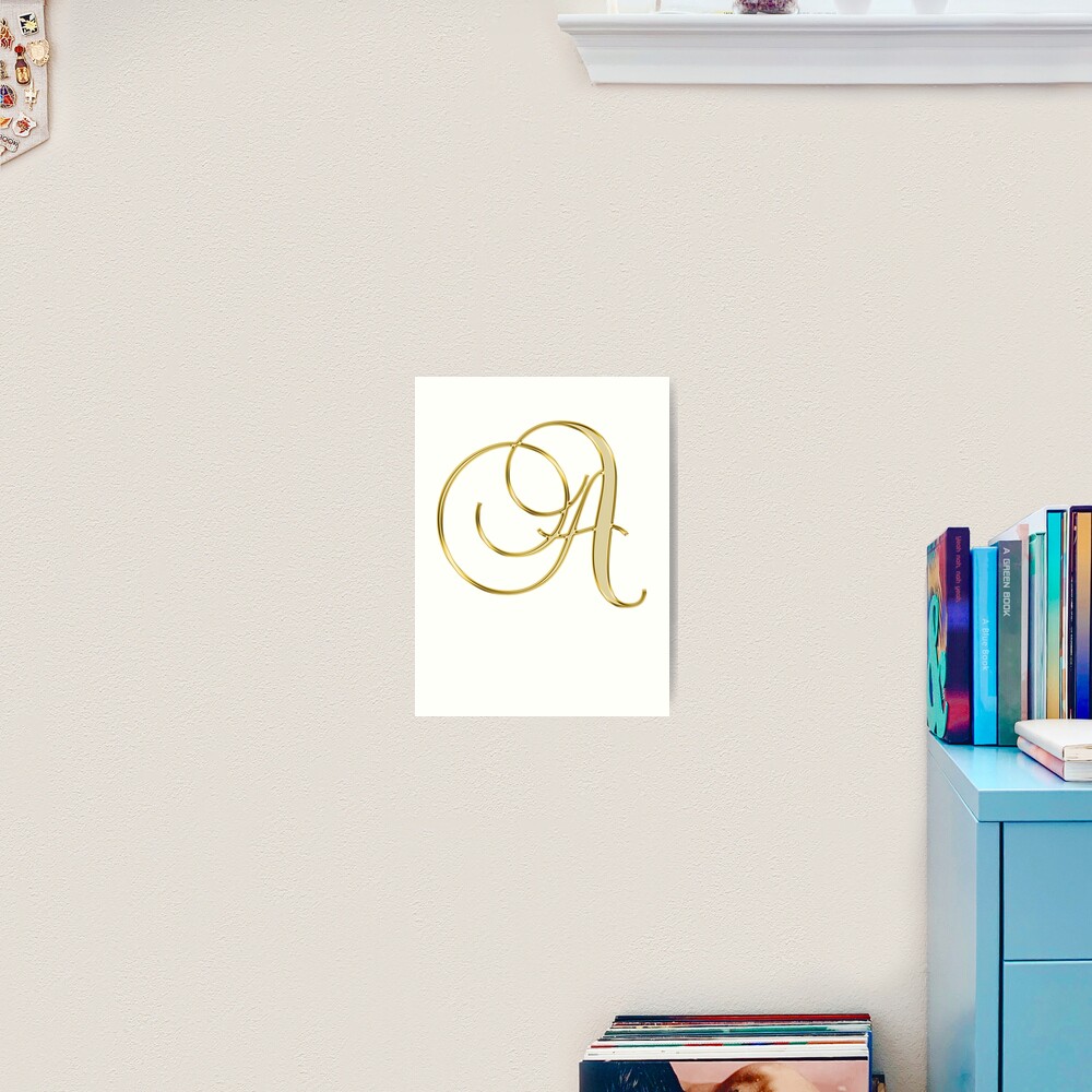 "Letter "A" Elegant Decorative Design ABC" Sticker for Sale by ...
