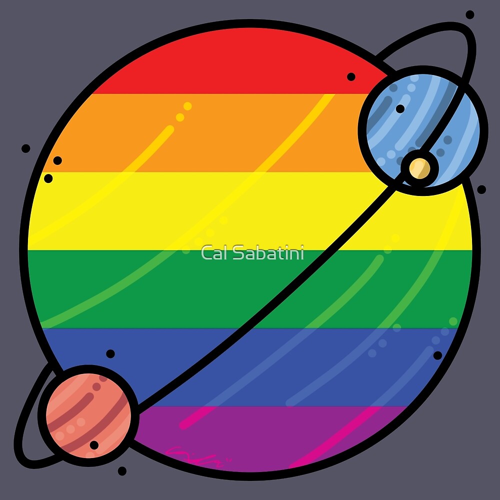"Gay Planet Pride" by Cal Sabatini | Redbubble