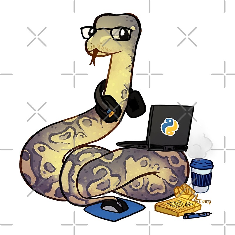 "Python Python" by Andréa Sutinen | Redbubble