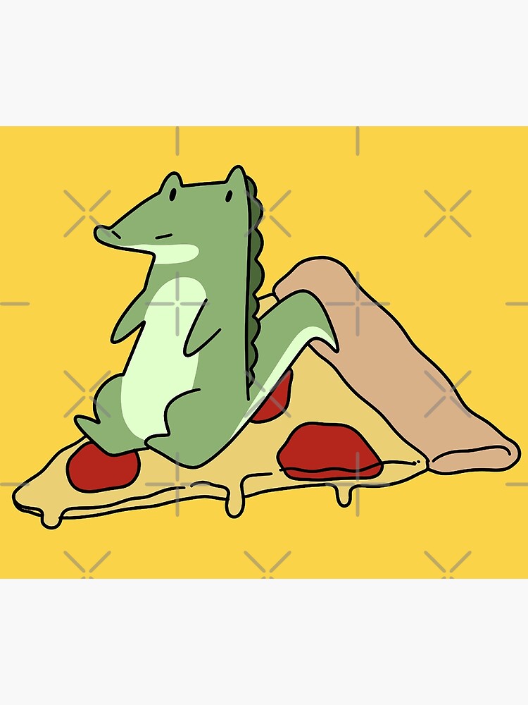 "Little Alligator Big Pizza" Poster for Sale by SaradaBoru | Redbubble