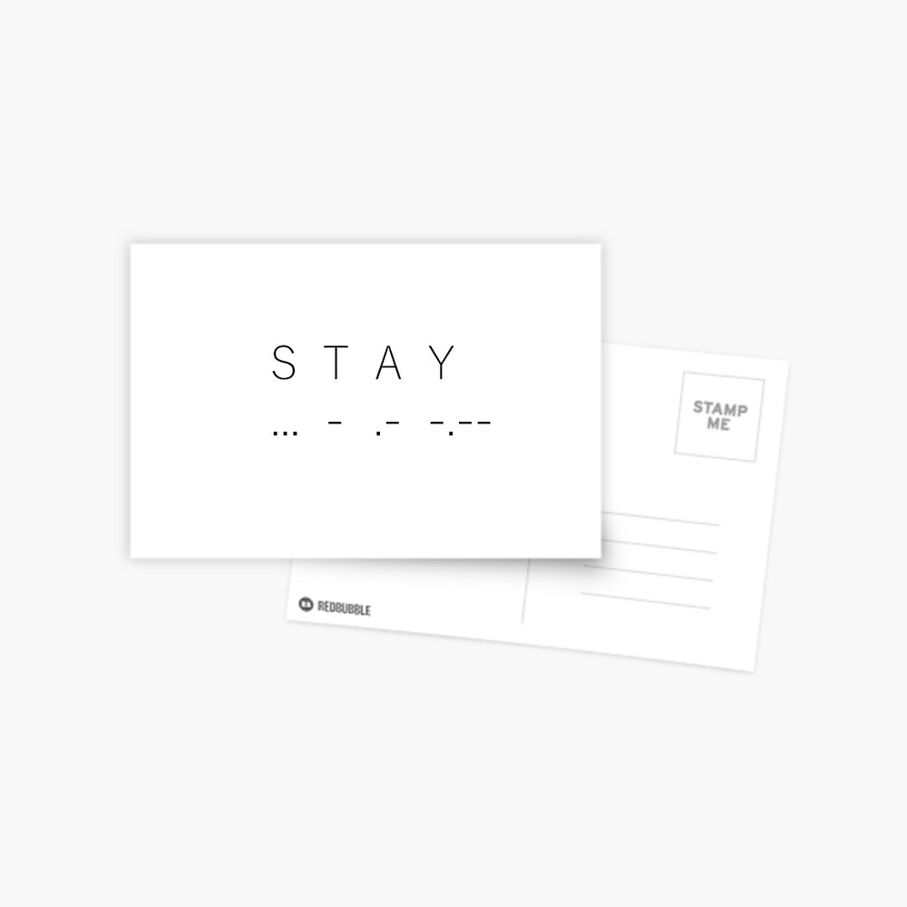 "Love Transcends Time and Space - STAY Morse Code Interstellar ...