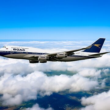 "BOAC Boeing 747" Sticker for Sale by Start-Aviation | Redbubble