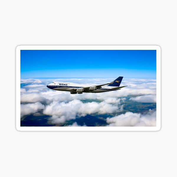 "BOAC Boeing 747" Sticker for Sale by Start-Aviation | Redbubble