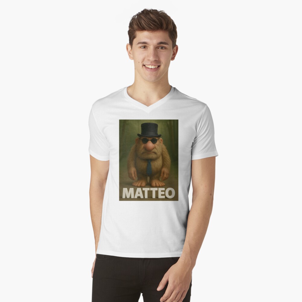 "Matteo Brainrot Mateo Italian Brainrot Meme Mateooo Matteooo" Poster ...
