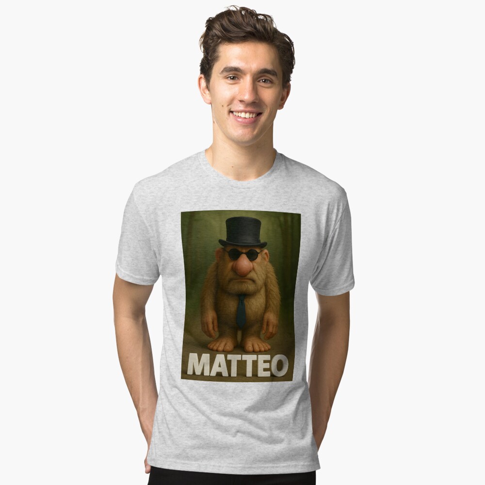 "Matteo Brainrot Mateo Italian Brainrot Meme Mateooo Matteooo" Poster ...