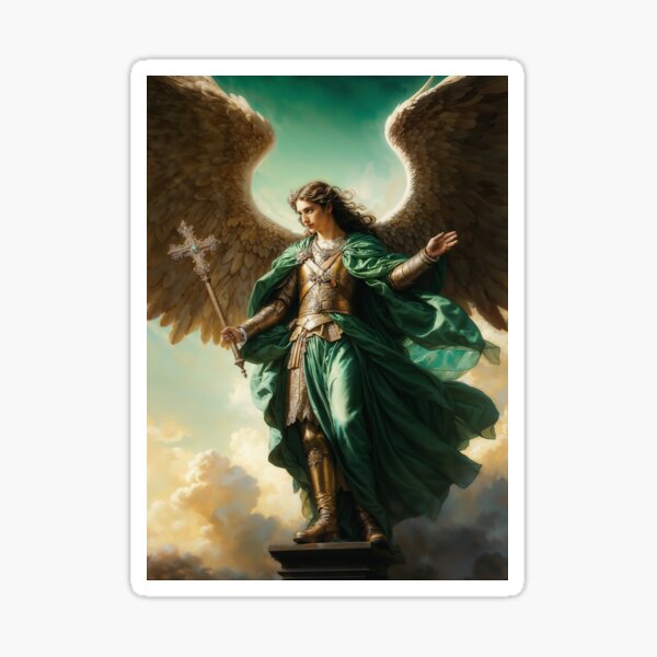 "Archangel Raphael" Sticker for Sale by AliceWhiteDF | Redbubble