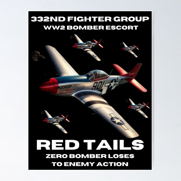 "RED TAILS" Poster for Sale by BabaSoti | Redbubble