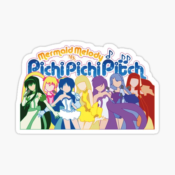 "Silhouette design inspired by the anime Pichi Pichi Pitch" Sticker by ...