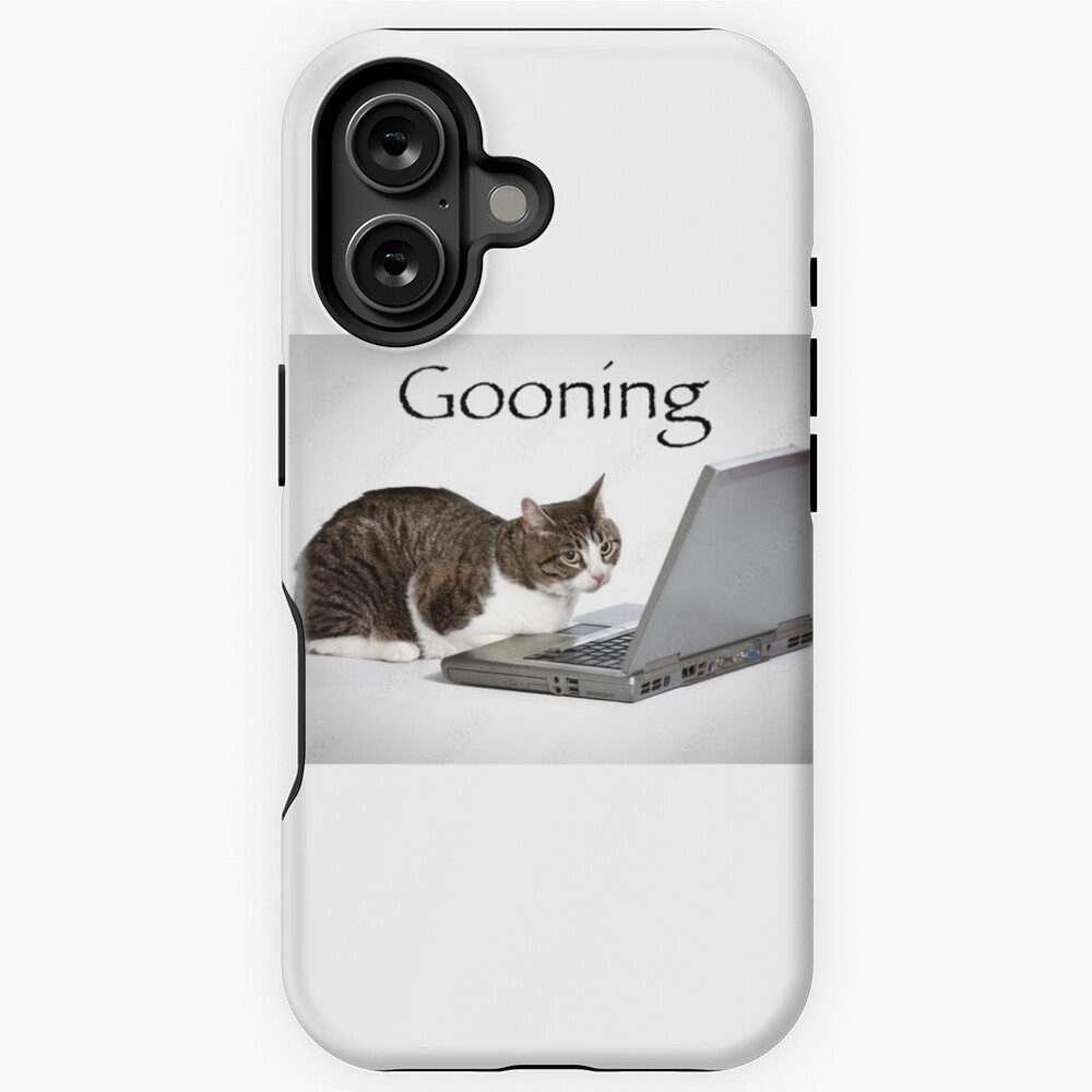 "Gooning" Sticker for Sale by cocksnot | Redbubble