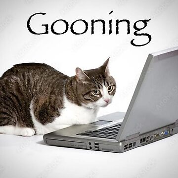 "Gooning" Sticker for Sale by cocksnot | Redbubble