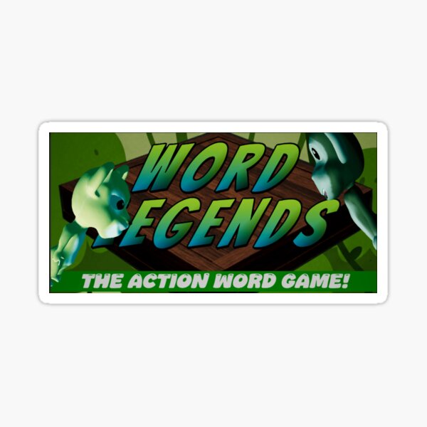 "Word legends Logo!" Sticker for Sale by Bobbville | Redbubble