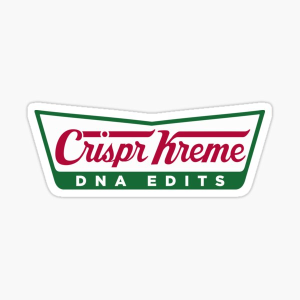 "CRISPR Kreme DNA Edits T Shirt for Scientists" Sticker for Sale by ...