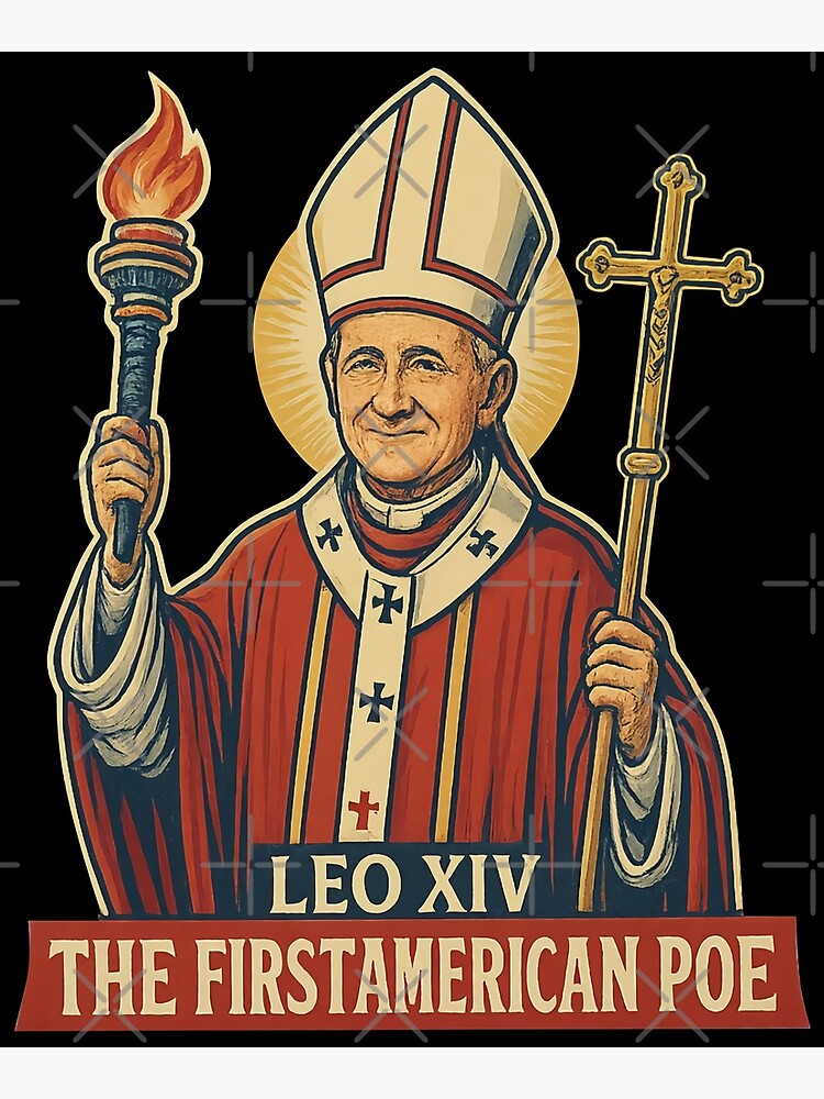 "First American Pope Leo XIV" Poster for Sale by Mimoun9 | Redbubble