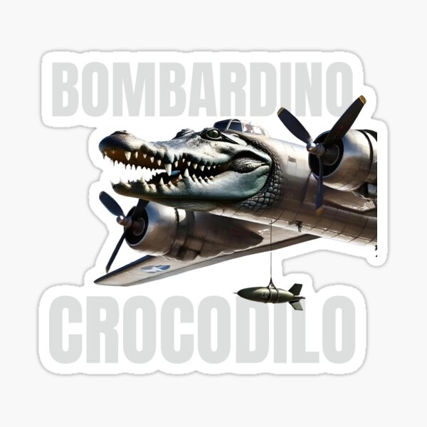 "Bombardino Crocodilo Brainrot Meme" Sticker for Sale by StanSitk ...