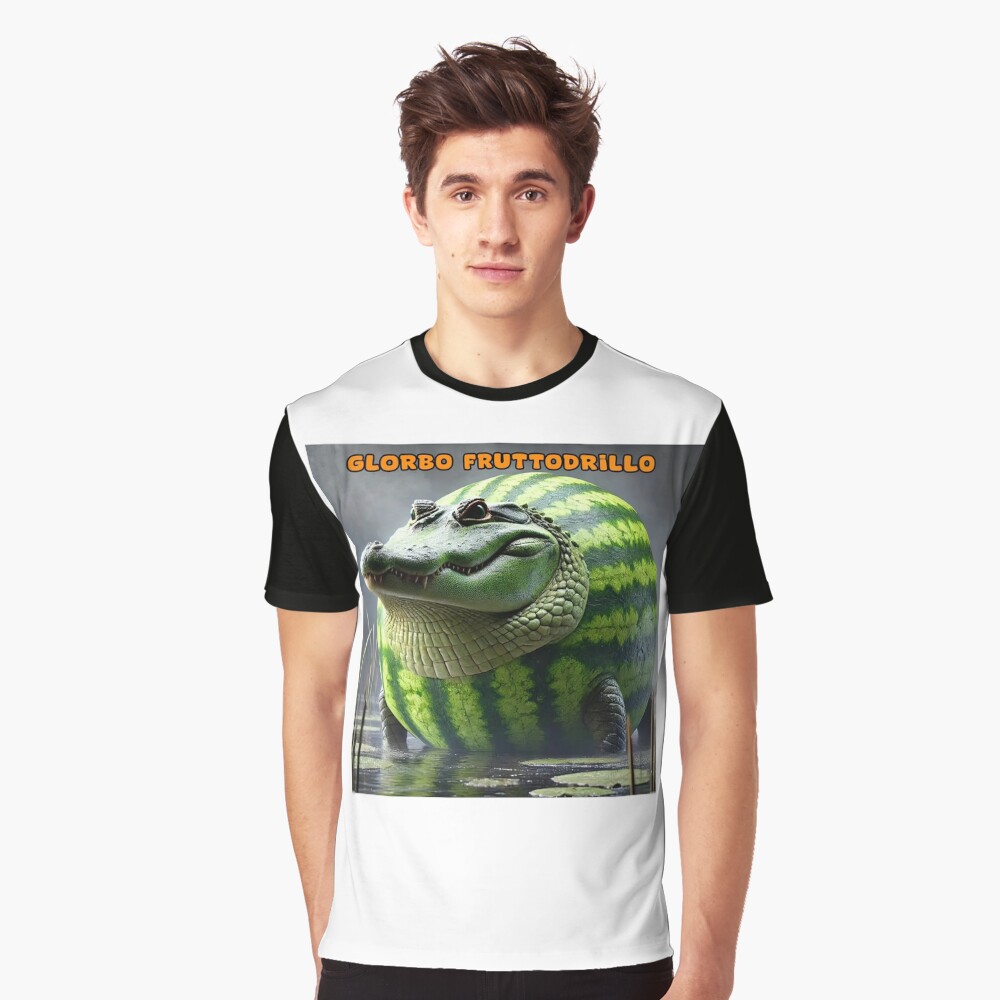 "Glorbo Fruttodrillo crocodile Italian brainrot character" Sticker for ...