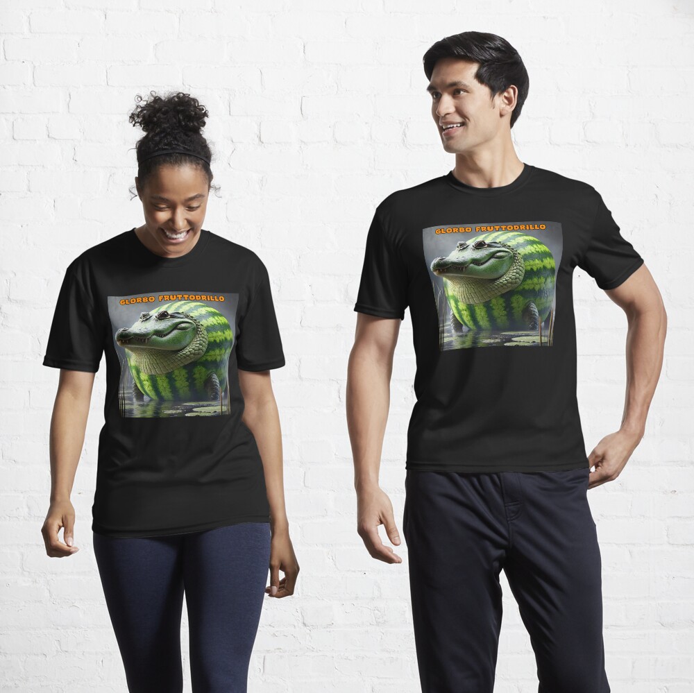 "Glorbo Fruttodrillo crocodile Italian brainrot character" Sticker for ...