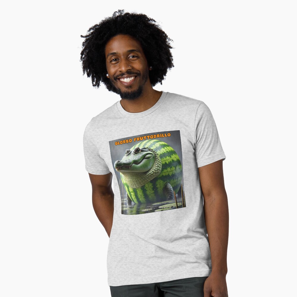 "Glorbo Fruttodrillo crocodile Italian brainrot character" Sticker for ...