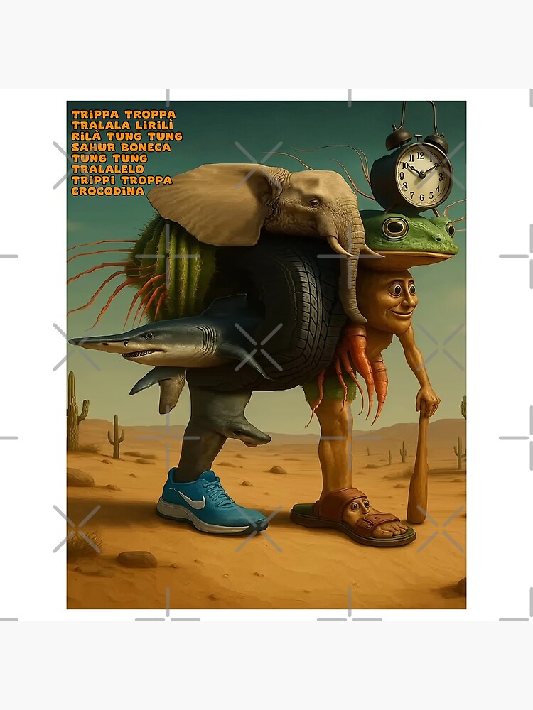 "Trippa Troppa Tralala Lirilì Rilà Tung Italian brainrot character ...