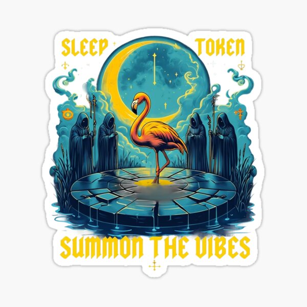 "Sleep Token Flamingo Vibes – Take Me Back to Eden" Sticker for Sale by ...