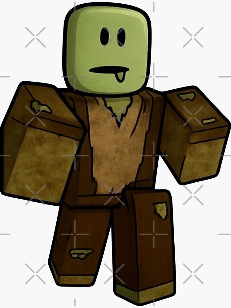 "Roblox Dead rails Normal zombie" Sticker for Sale by PrintNestStore ...
