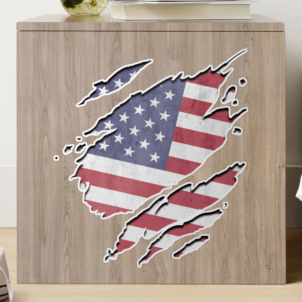 Extra Large American Flag Decals Nostalgia Decals Weathered American
