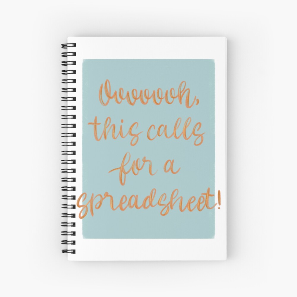 "Ooooooh, this calls for a spreadsheet! - Office Humor Word Art ...