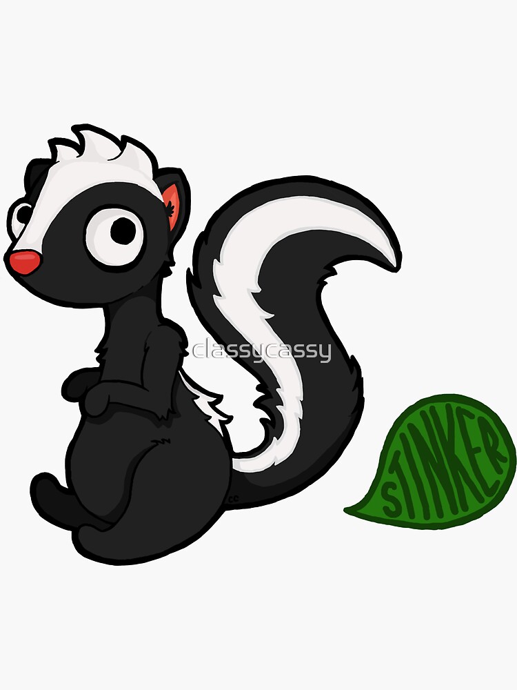 "Stinker Skunk" Sticker for Sale by classycassy | Redbubble