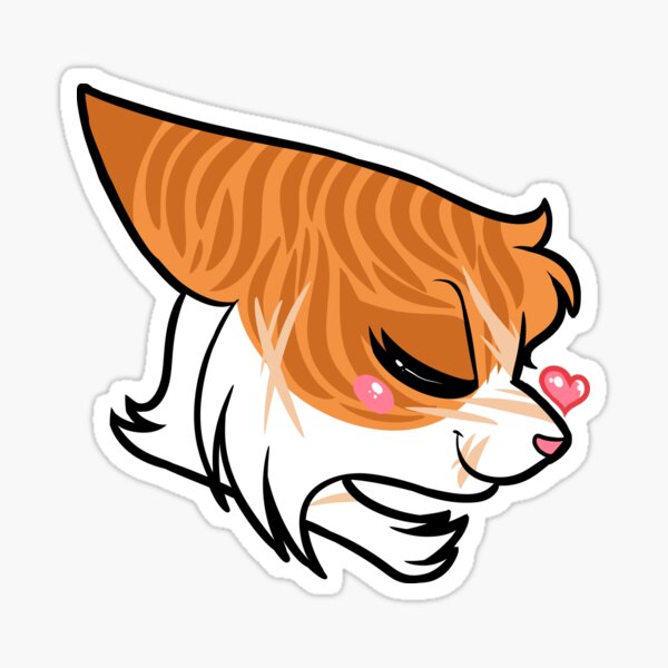 "Heart Cats - Brightheart Left" Sticker by Draikinator | Redbubble