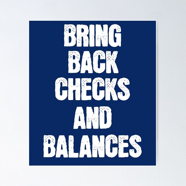 "Checks and Balances Anti Trump USA Political Protest Art" Poster for ...