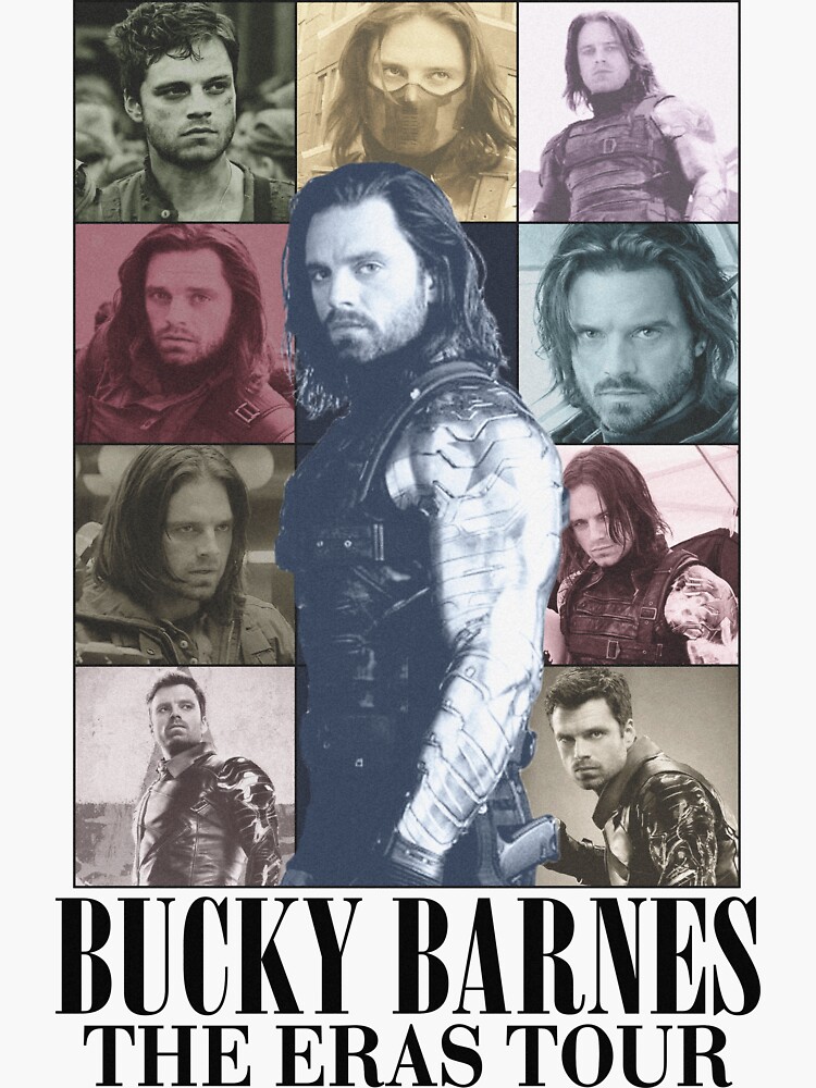 "Bucky Barnes The Eras Tour Thunderbolts Winter Soldier" Sticker for ...