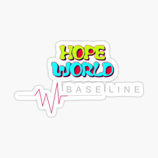"Hope World: Base Line" Sticker for Sale by DeLand3 | Redbubble