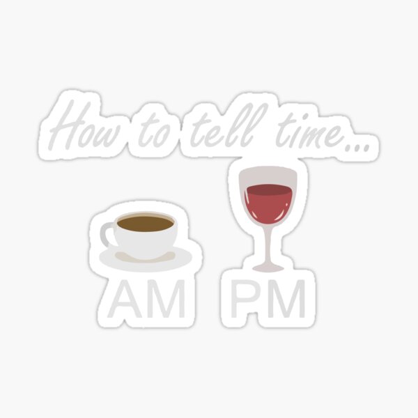 "AM-PM" Sticker by lolworld | Redbubble